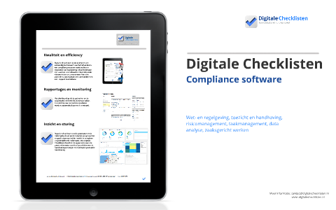 Compliance met Digitale Checklisten by Eddy Steenmeijer on Prezi