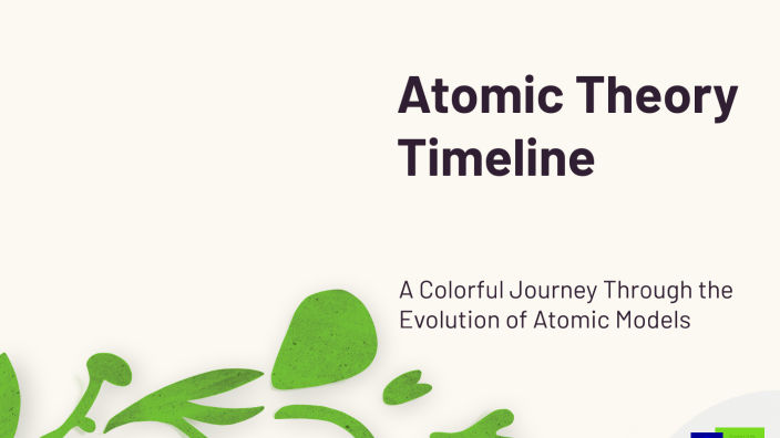 Atomic Theory Timeline by Tylin Williams on Prezi