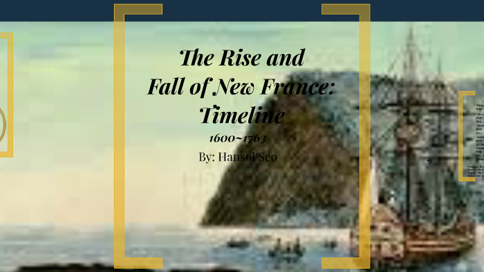The Rise and Fall of New France: Timeline by Hansol Seo on Prezi