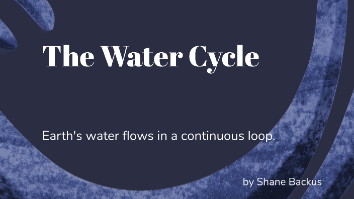 The Water Cycle by Shane Backus on Prezi