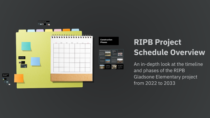 RIPB Project Schedule Overview by James Nedder on Prezi
