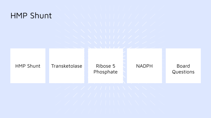 HMP Shunt by Dorothy F on Prezi