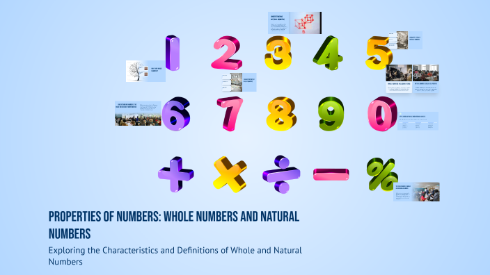 Properties of Numbers: Whole Numbers and Natural Numbers by Carlene ...