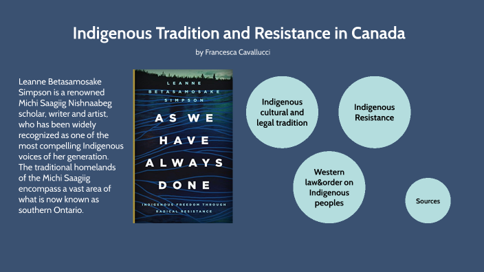 Indigenous Tradition and Resistance in Canada by Francesca Cavallucci ...