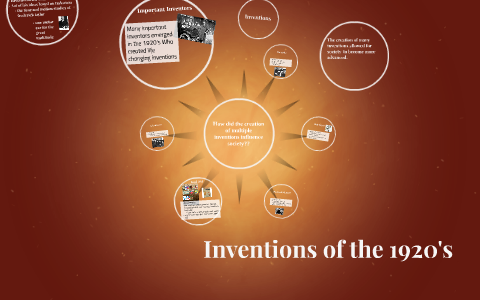 Inventions of the 1920's by Isabel Smith on Prezi