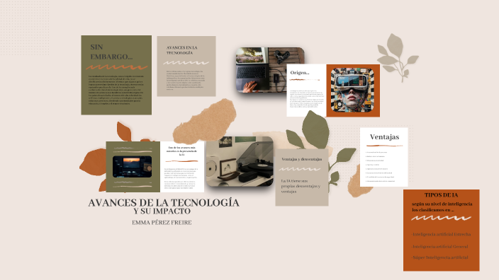 AVANCES DE LA TECNOLOGÍA by Emma Pérez Freire on Prezi