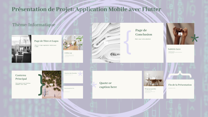 Présentation de Projet: Application Mobile avec Flutter by Eya Zouabi on Prezi