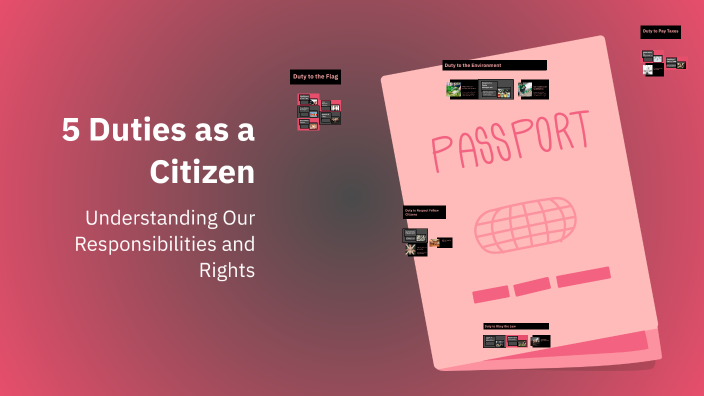 5 Duties as a Citizen by James Sinay on Prezi