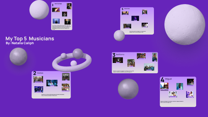 my top 5 musicians by Natalia Caliph on Prezi