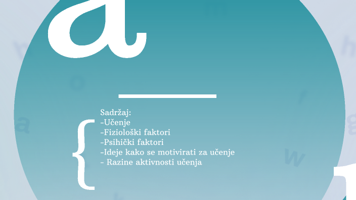 METODE I TEHNIKE USPEŠNOG UČENJA by Emilija Erdelja on Prezi