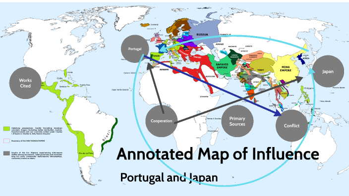 Annotated Map of Influence by Ewan Pattison on Prezi