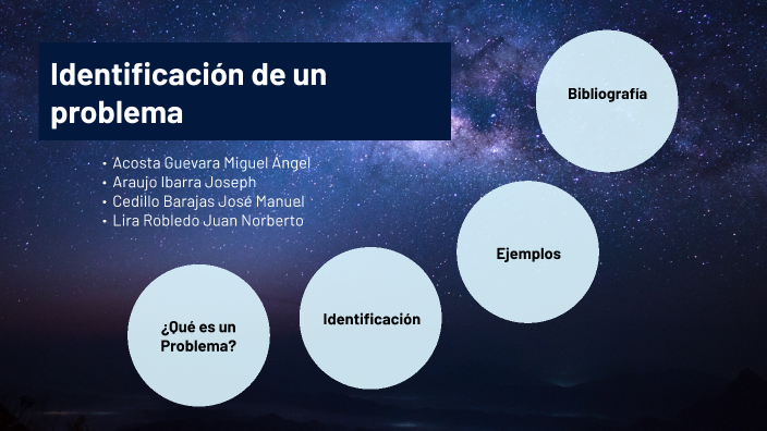Identificacion de un problema by Joseph Araujo on Prezi