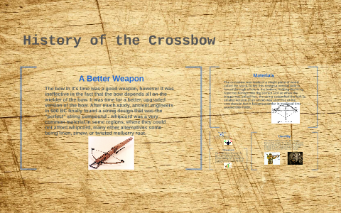 The History of the Crossbow by Joseph Lin on Prezi