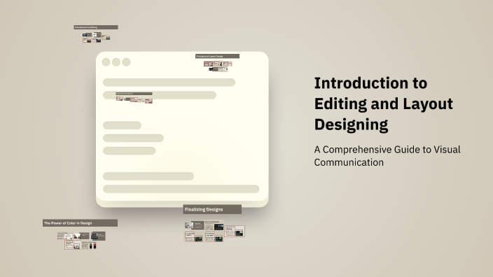 Introduction to Editing and Layout Designing by Kumar Dr on Prezi