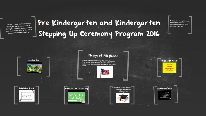 Pre Kindergarten and Kindergarten Stepping Up Ceremony Progr by ...