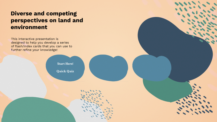 Diverse and competing perspectives on land and environment by Tayla ...