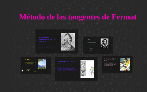 Método de las tangentes de Fermat by on Prezi