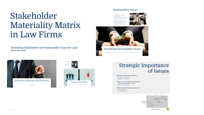 Stakeholder Materiality Matrix in Law Firms by Lan Wei on Prezi