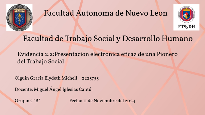 Evidencia 2.2:Presentacion electronica eficaz de una Pionero del ...