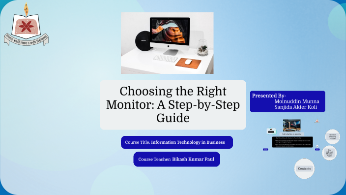 Choosing the Right Monitor: A Step-by-Step Guide by Moinuddin Munna on ...