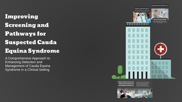 Improving Screening and Pathways for Suspected Cauda Equina Syndrome by ...