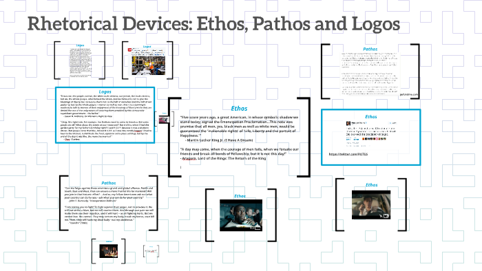 Rhetorical Devices: Ethos, Pathos and Logos by Mackenzie Totino on Prezi