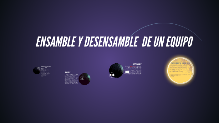 Ensamble y desensamble (conceptos básicos). by William Esteban on Prezi