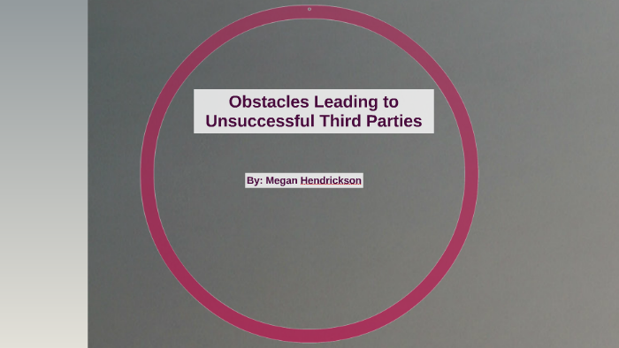 Obstacles Leading to Unsuccessful Third Parties by megan hendrickson on ...