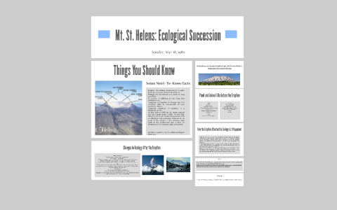 Mt. St. Helens : Ecological Succession by Brian Seeger on Prezi