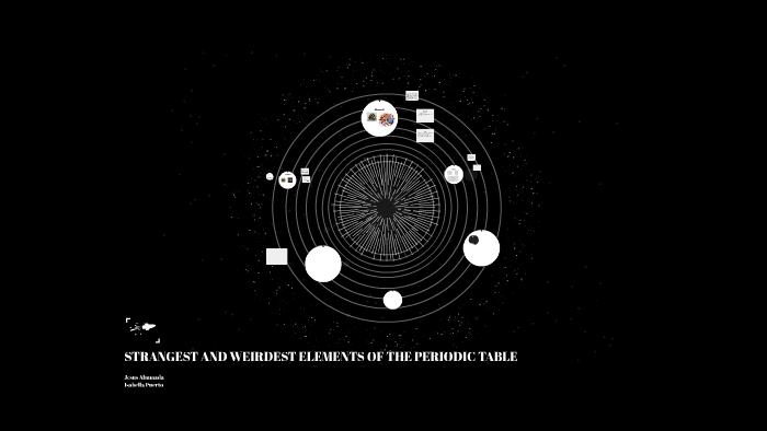 STRANGEST AND WEIRDES ELEMENTS OF THE PERIODIC TABLE by jesus ahumada ...