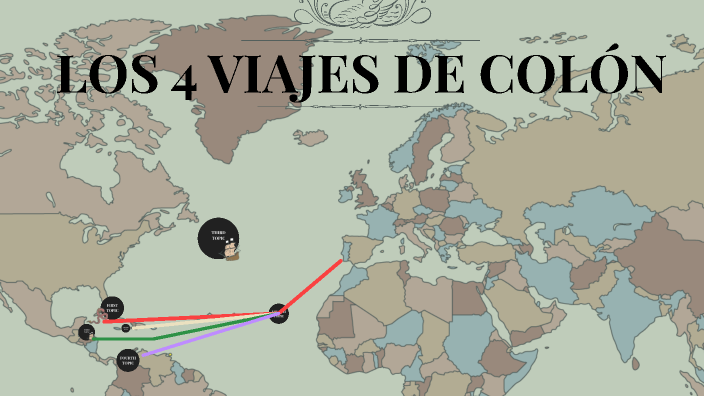 Mapa Viajes de Colón by Nicolás Rot on Prezi