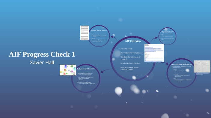 AIF Progress Check by Xavier Hall on Prezi