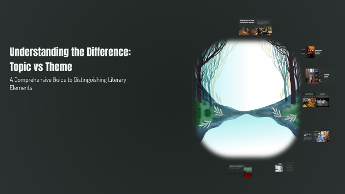 Understanding the Difference: Topic vs Theme by Kathleen Madsen on Prezi