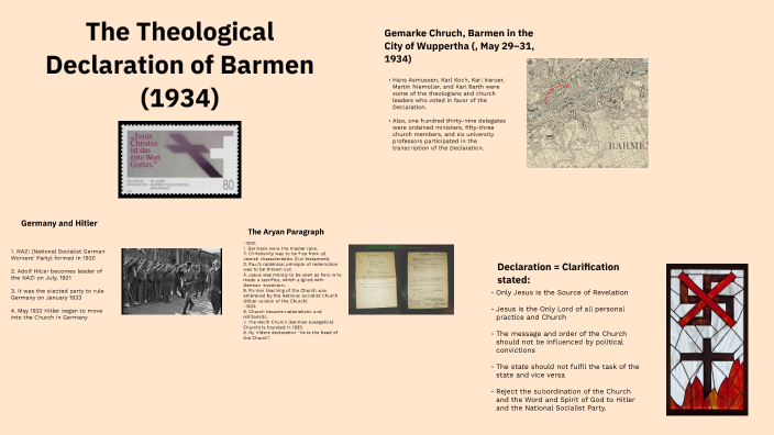 The Theological Declaration of Barmen by Miguel Cornejo on Prezi