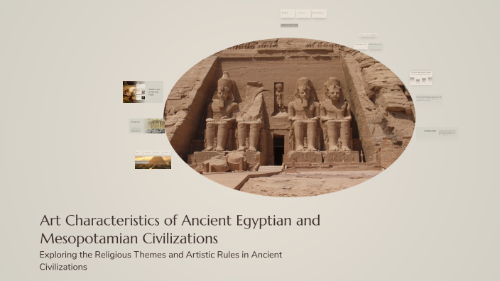 Art Characteristics of Ancient Egyptian and Mesopotamian Civilizations ...
