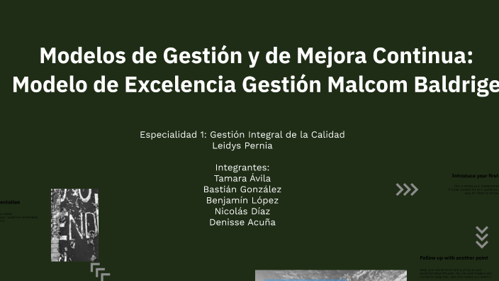 Modelo de Excelencia Gestión Malcom Baldrige by Denisse Acuña on Prezi
