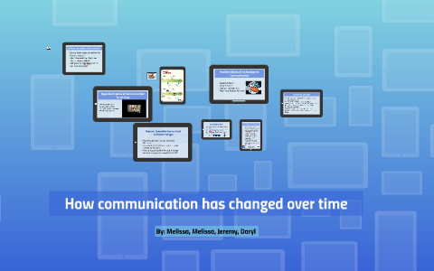 How communication has changed over time by Melissa Reid on Prezi