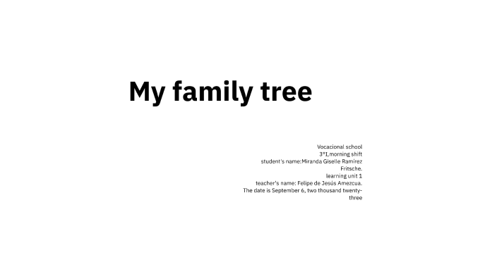 My family tree by Miranda Fritsche on Prezi