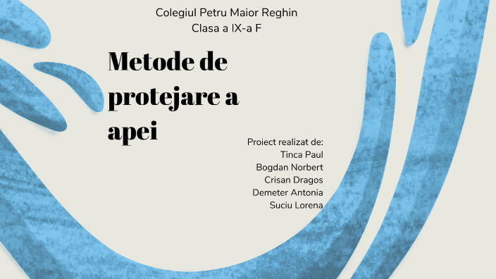 Cum protejam apa by Tinca Paul on Prezi
