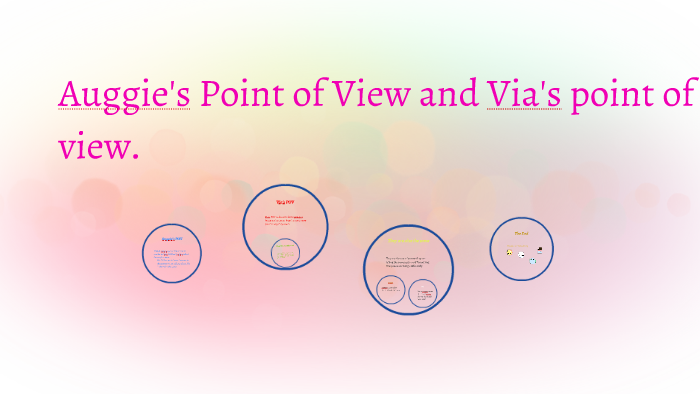 Auggie's Point of View and Via's point of view. by R Sizz on Prezi