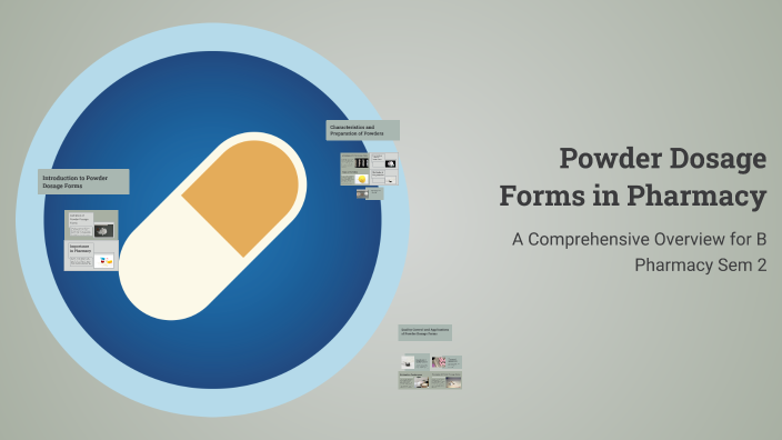 Powder Dosage Forms in Pharmacy by Naman Nayak on Prezi