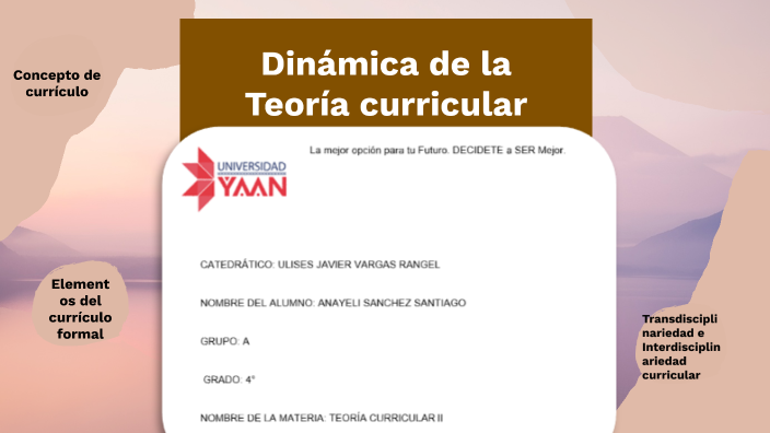 TEORÍA CURRICULAR II by ANAYELI SANCHEZ SANTIAGO on Prezi