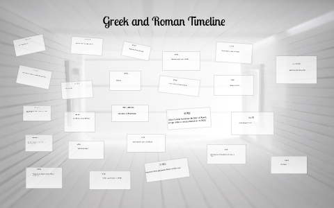 Greek and Roman Timeline by Maria Baker on Prezi