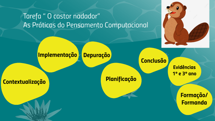 Tarefa “ O castor nadador” As Práticas do Pensamento Computacional by Alda Regina Verdial de ...