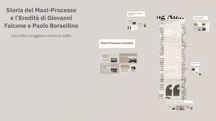 Storia del Maxi-Processo e l’Eredità di Giovanni Falcone e Paolo Borsellino by Noemi Polverino ...