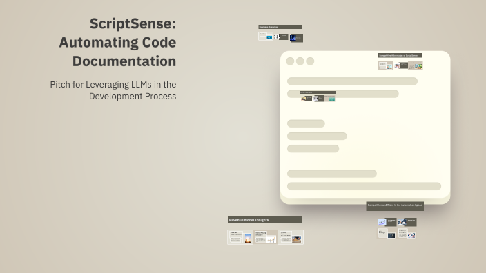 ScriptSense: Automating Code Documentation by Kasia Felkel on Prezi