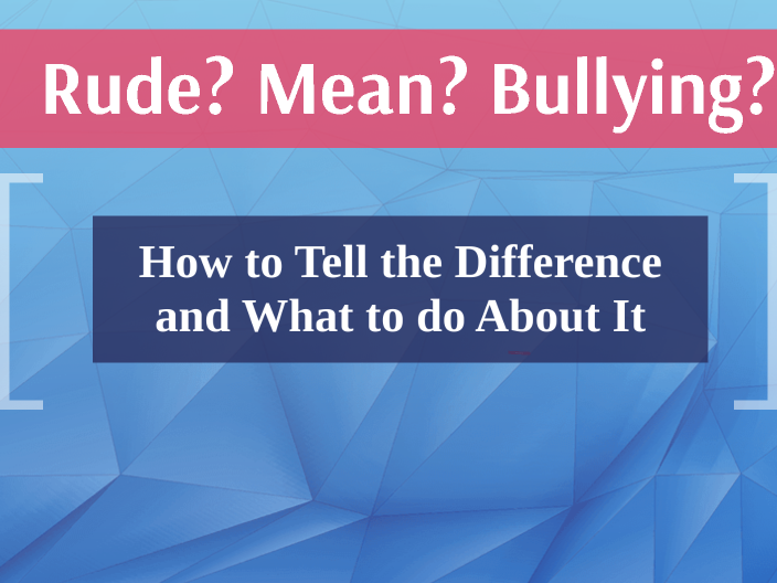 Rude Mean or Bullying for Students by Gloria Hussey on Prezi