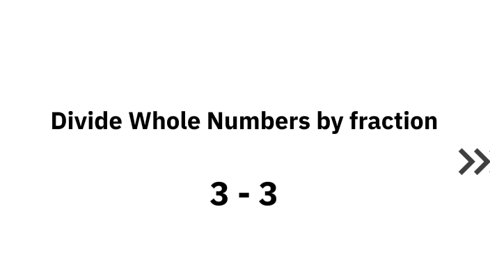 Divide Whole Numbers by fraction by Wedullah Hussein on Prezi