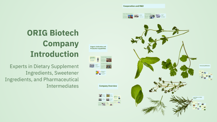ORIG Biotech Company Introduction by Fen Gui on Prezi