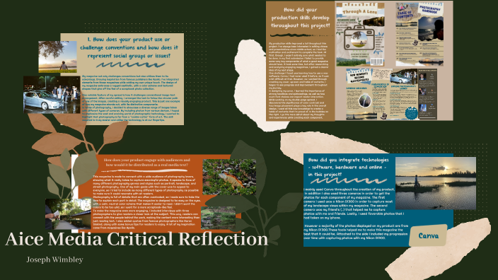 Aice Media Critical Reflection by Joseph Wimbley on Prezi
